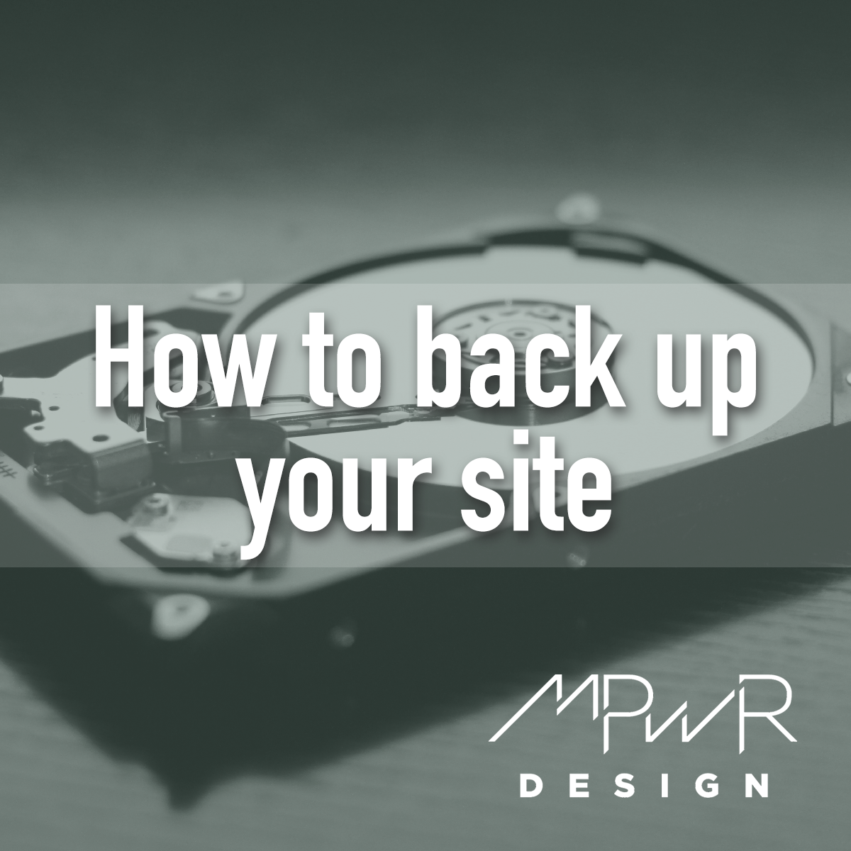 WordPress basics: How to back up your site - MPWR Design