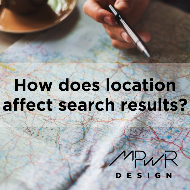 How does location affect search results? - MPWR Design