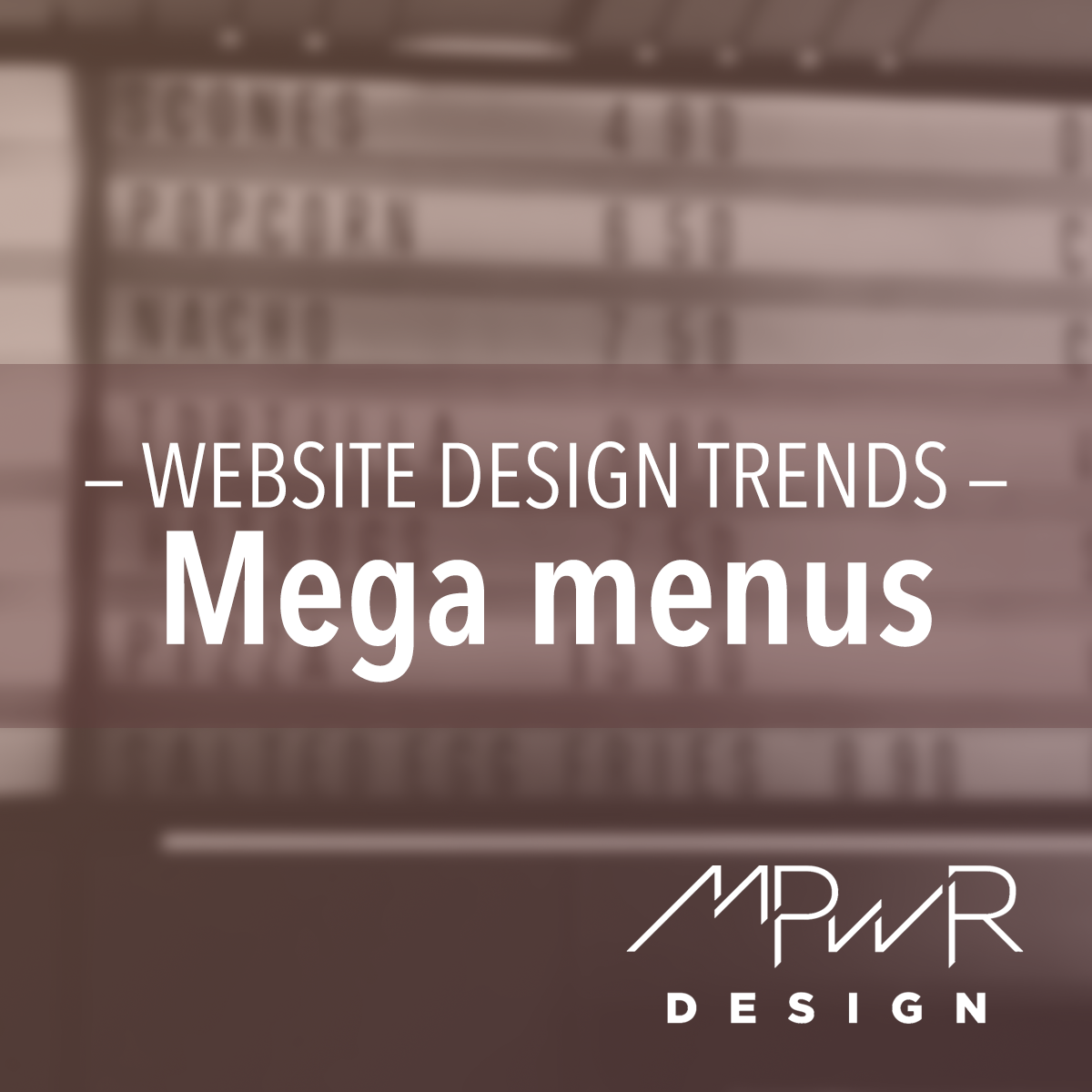 Website design trends: Mega menus - MPWR Design